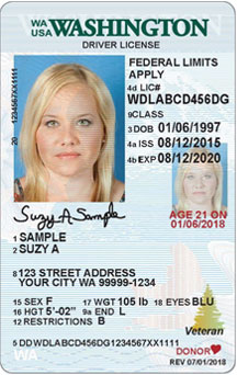 Samples of Acceptable forms of ID - WA Alcohol Server Permits